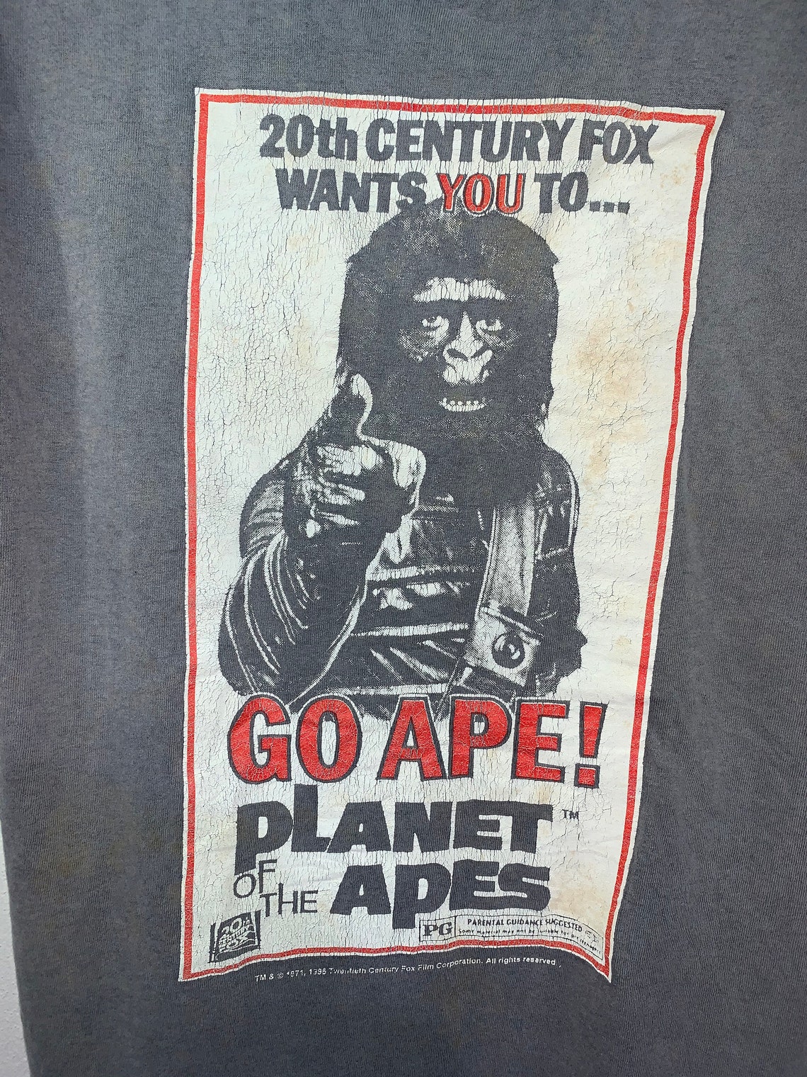 Rare!! the Planet of the Apes Go Ape Foot Soldier 1996 American Science ...