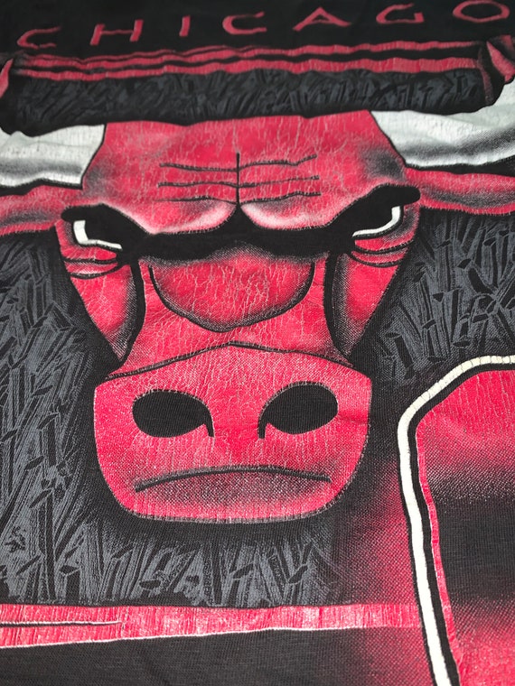 Rare!! VIntage 90S CHicago BUlls MAgic JOhnson NBa T-… - Gem