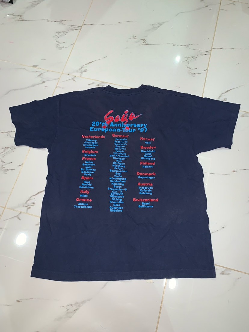 Saga 20th Anniversary European Tour 97 Concert Merchandised Canadian ...