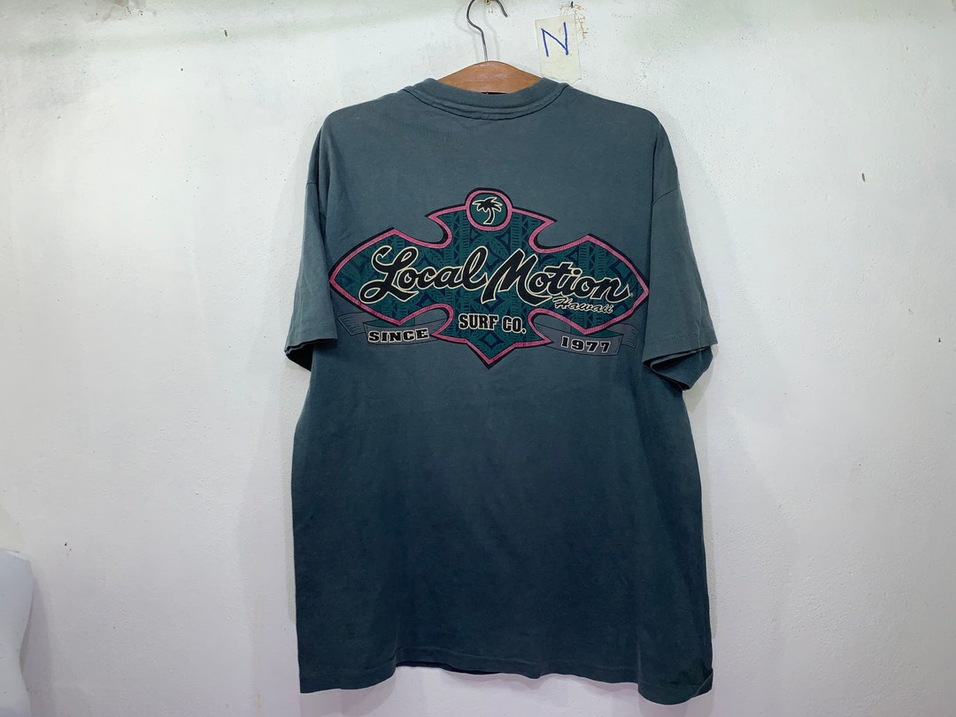 Vintage Local Motion Surf Co Hawaii Desde 1977 Single Stitching tamaño ...