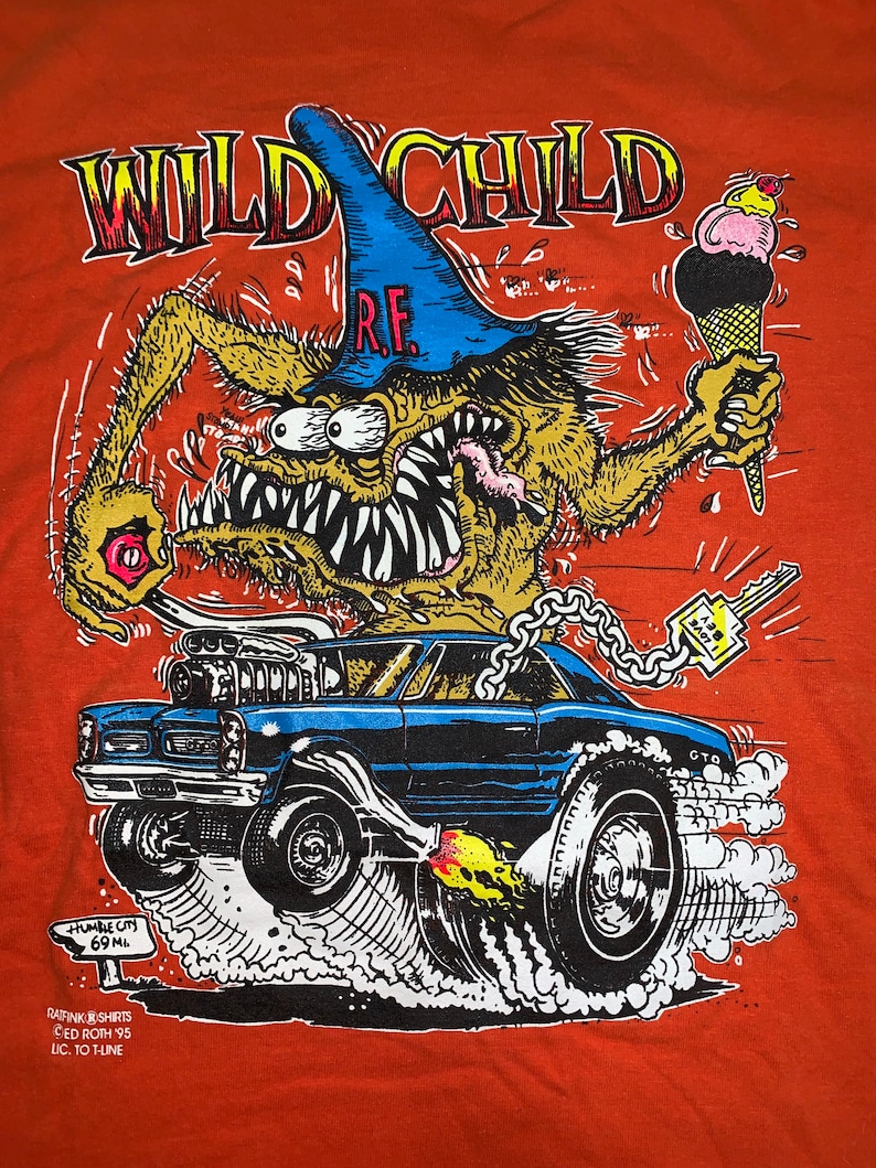 Vintage Rat Fink Wildchild Ed Big Daddy Roth 1995 Hot Rod Character ...
