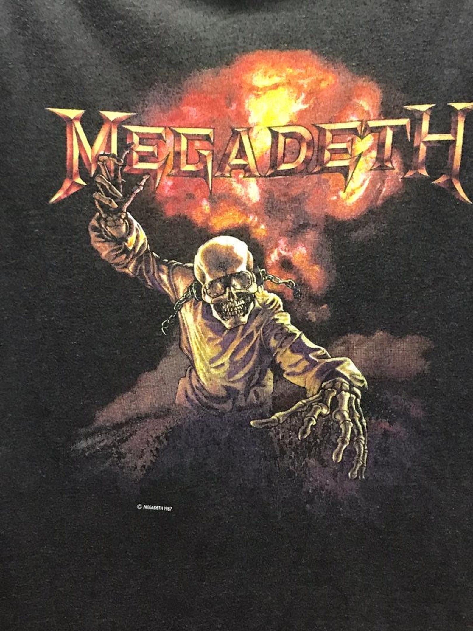 Rare Vintage Megadeth 1987 Bio Hazard Art of Speed Metal Band - Etsy
