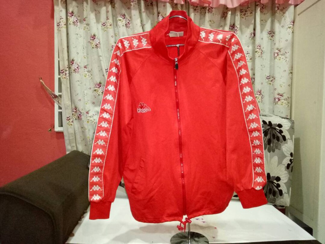Vintage Kappa Spell Out Big Logo Fully Zipper Side Tape Fully Ribbon ...