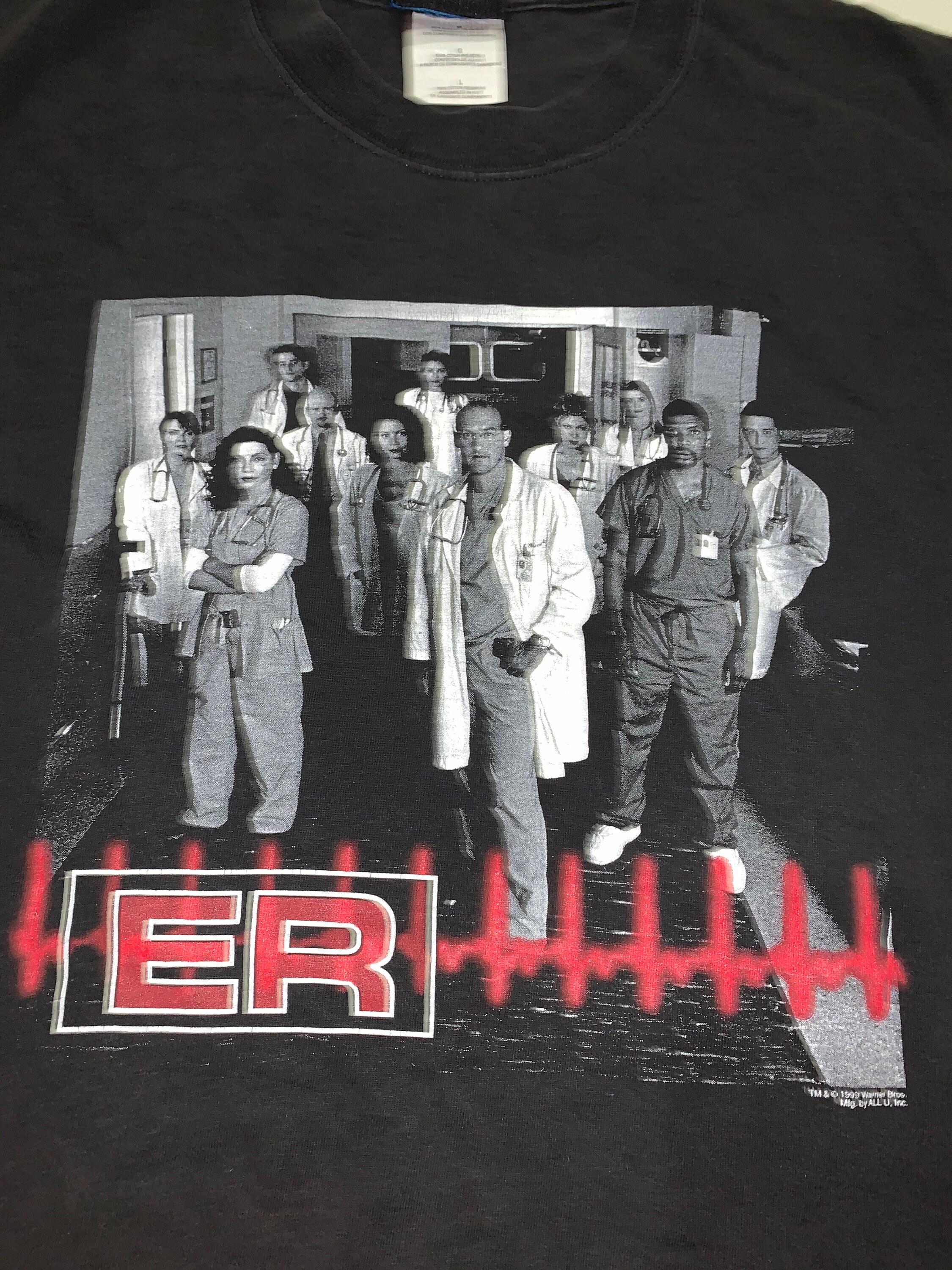 Vintage ER Medical Drama Warner Bross 1999 Emergency Room T-shirt L - Etsy