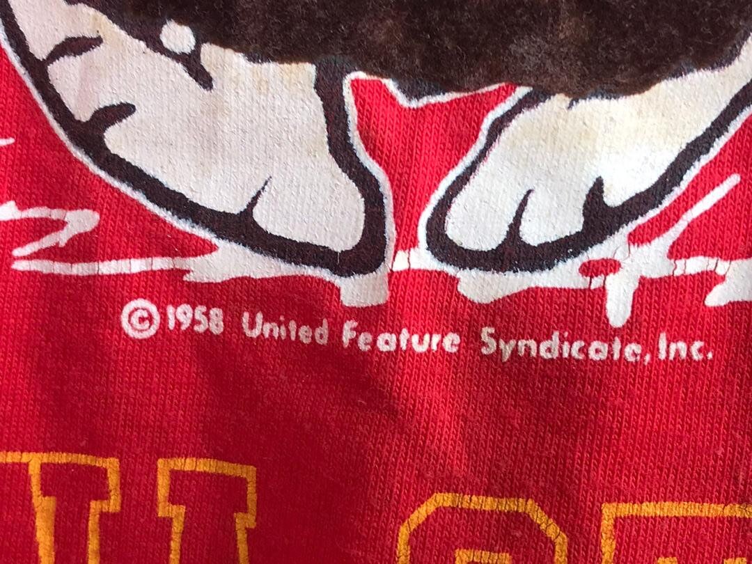 Rare! Vintage Snoopy Peanuts Comics Charles M Schulz Iowa State Raglan ...