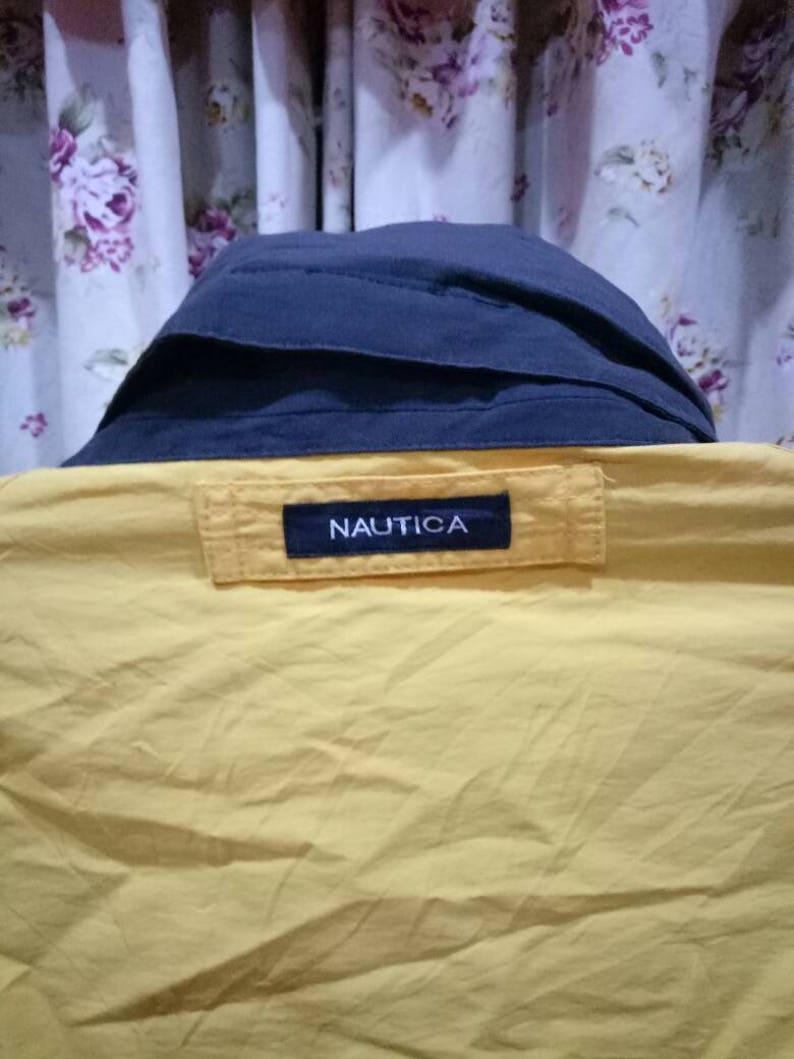Vintage Nautica Sailing Gear Spell Out Big Logo Jacket Hoodies / Street ...
