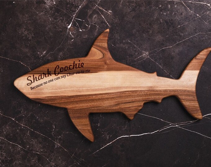 Shark Coochie Board / Kitchen Sign / Mini Cutting Board / Shark Board ...
