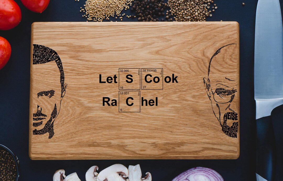 Let's Cook Breaking Bad Cutting Board Personalized Breaking Bad Lets ...
