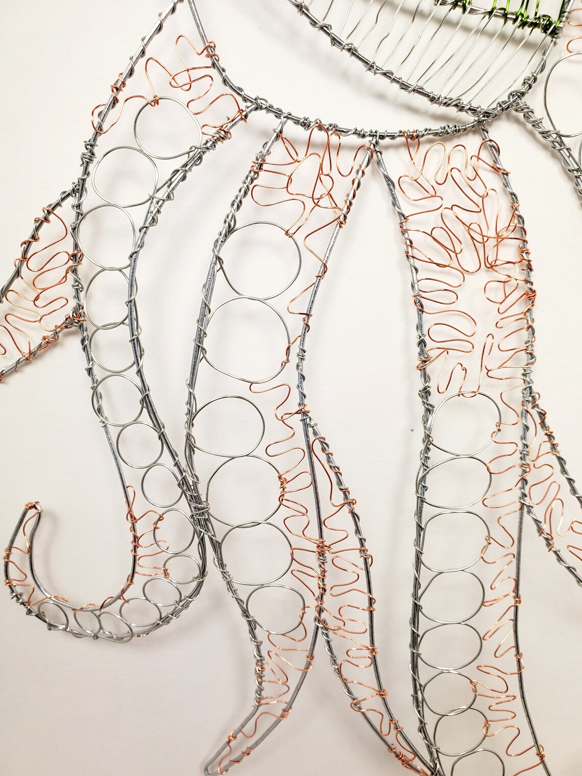 Octopus wire sculpture art metal hanging wall art octopus | Etsy