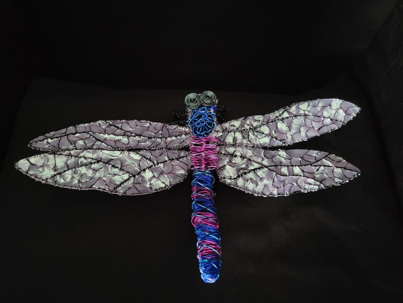 Dragonfly Art, Insect Sculpture, Dragonfly Home Decor, Wire Sculpture ...