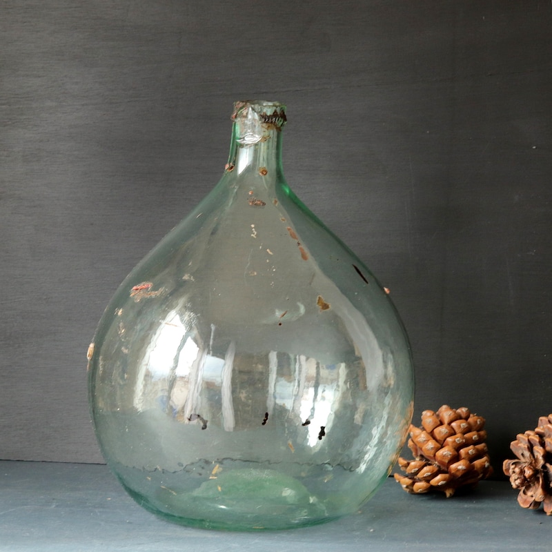 Large Glass Demijohn - Etsy UK