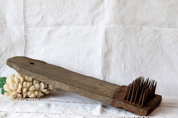 Rare Primitive Flax Hackle French Antique Wool Comb 1900s - Etsy