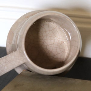 French Vintage Glazed Stoneware Mug With Crazing Old Rustic - Etsy