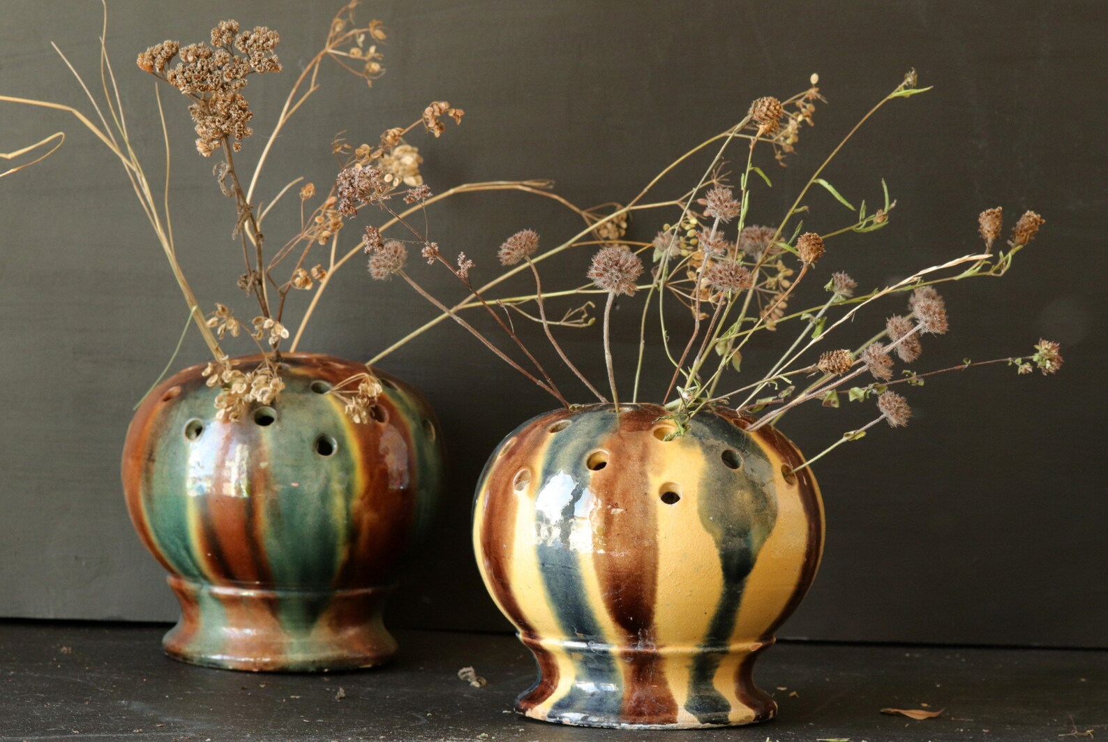 Antique French Spherical Flower Frog 1930s Castelnaudary | Etsy