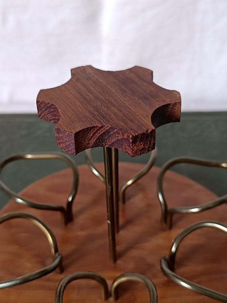 Vintage French Tobacco Pipe Rack, Wood and Metal, Circular Display - Etsy