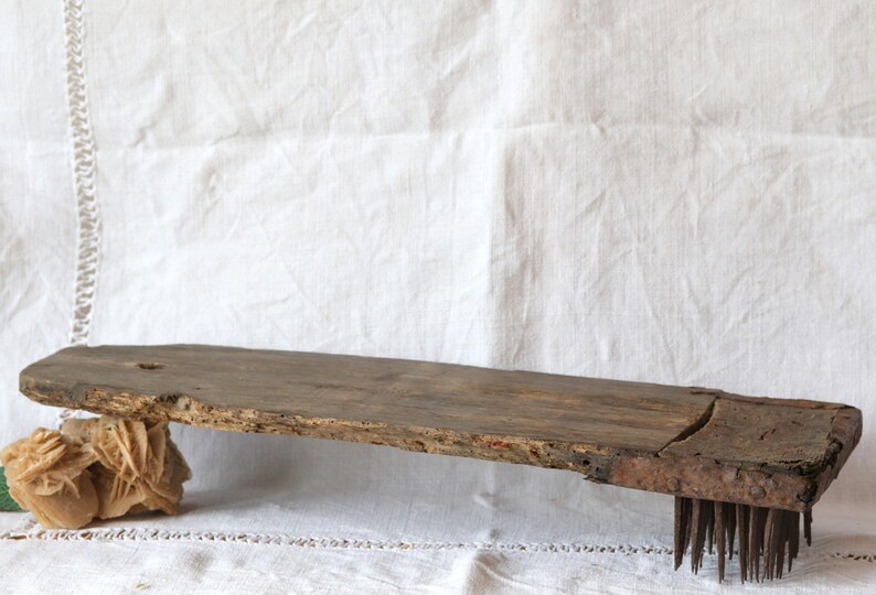 Rare Primitive Flax Hackle French Antique Wool Comb 1900s - Etsy