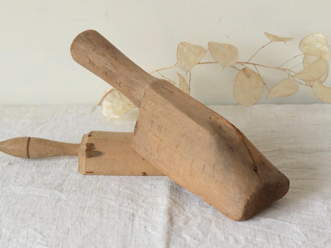 French Antique Wood Washing Paddles, Authentic Laundry Accessory ...