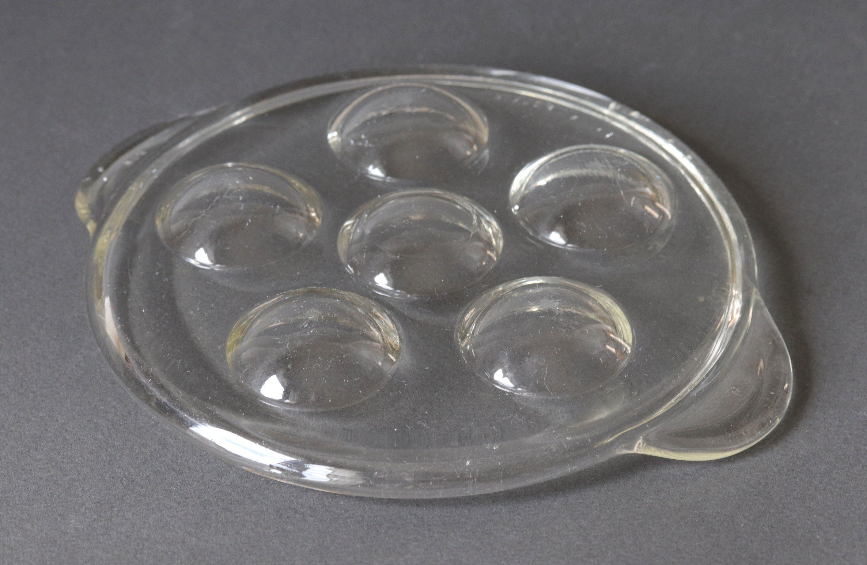 French Vintage Snail Pyrex Glass Round Plates 5 Temperd Glass | Etsy