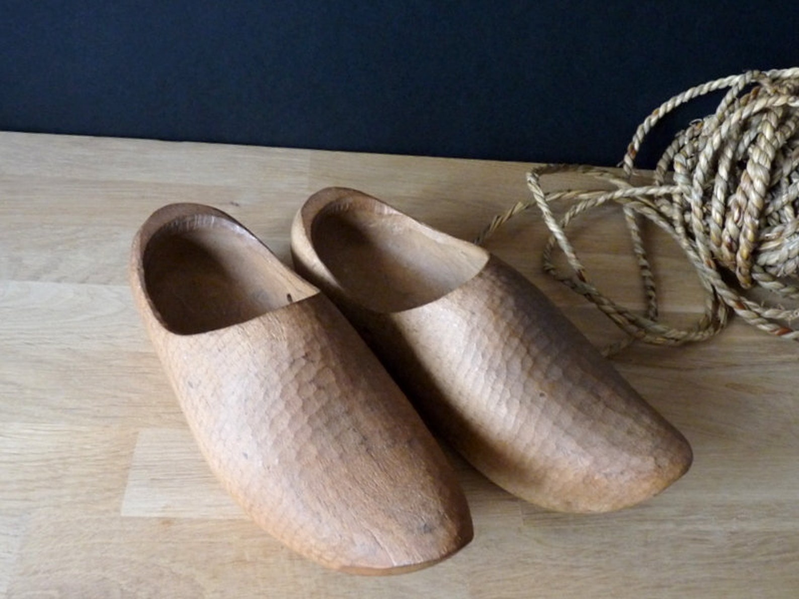 Antique French Children Wooden Clogs Handcarved Folk Art - Etsy