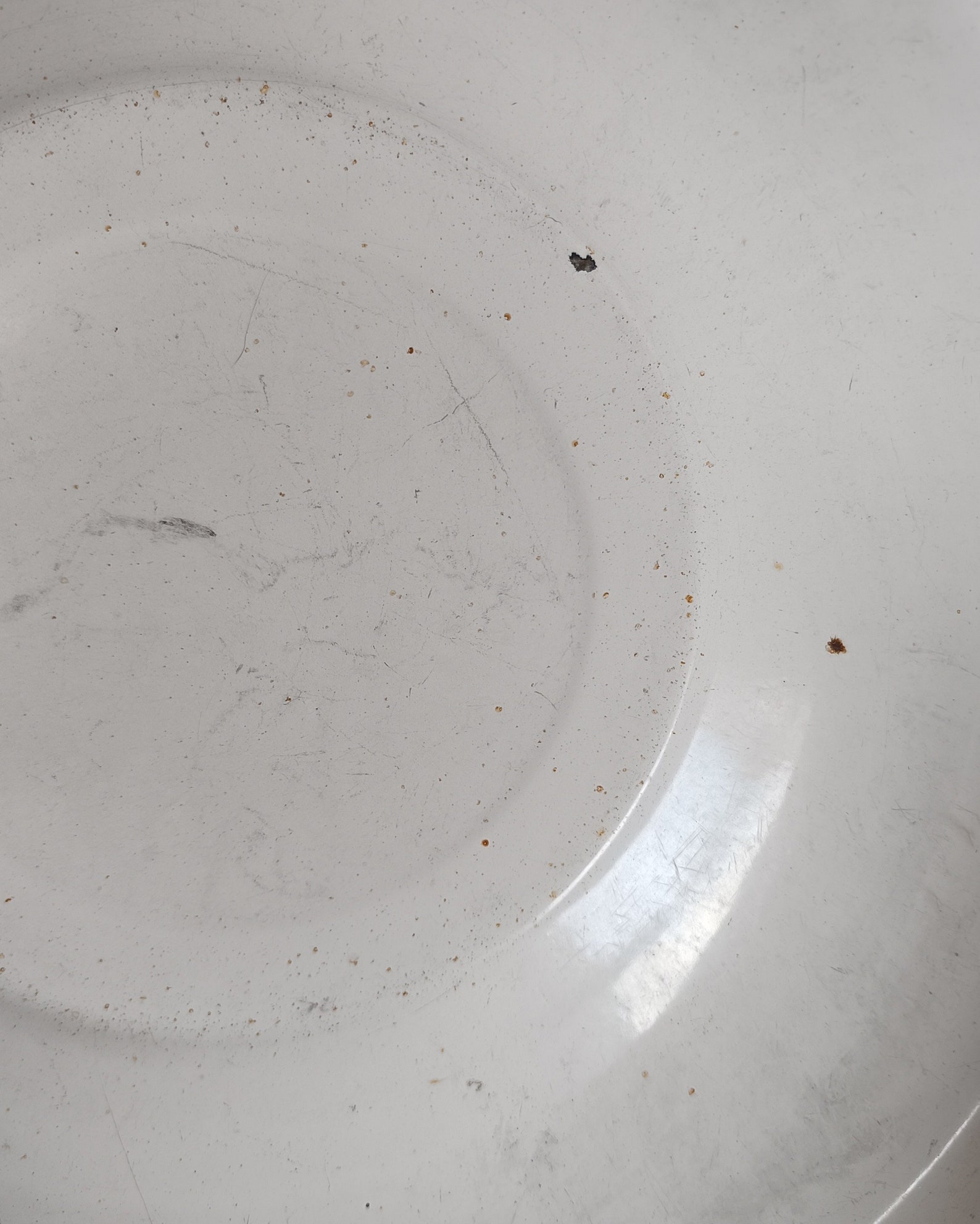 Vintage French Enamel Basin: White With Blue Rim, Farmhouse Decor - Etsy