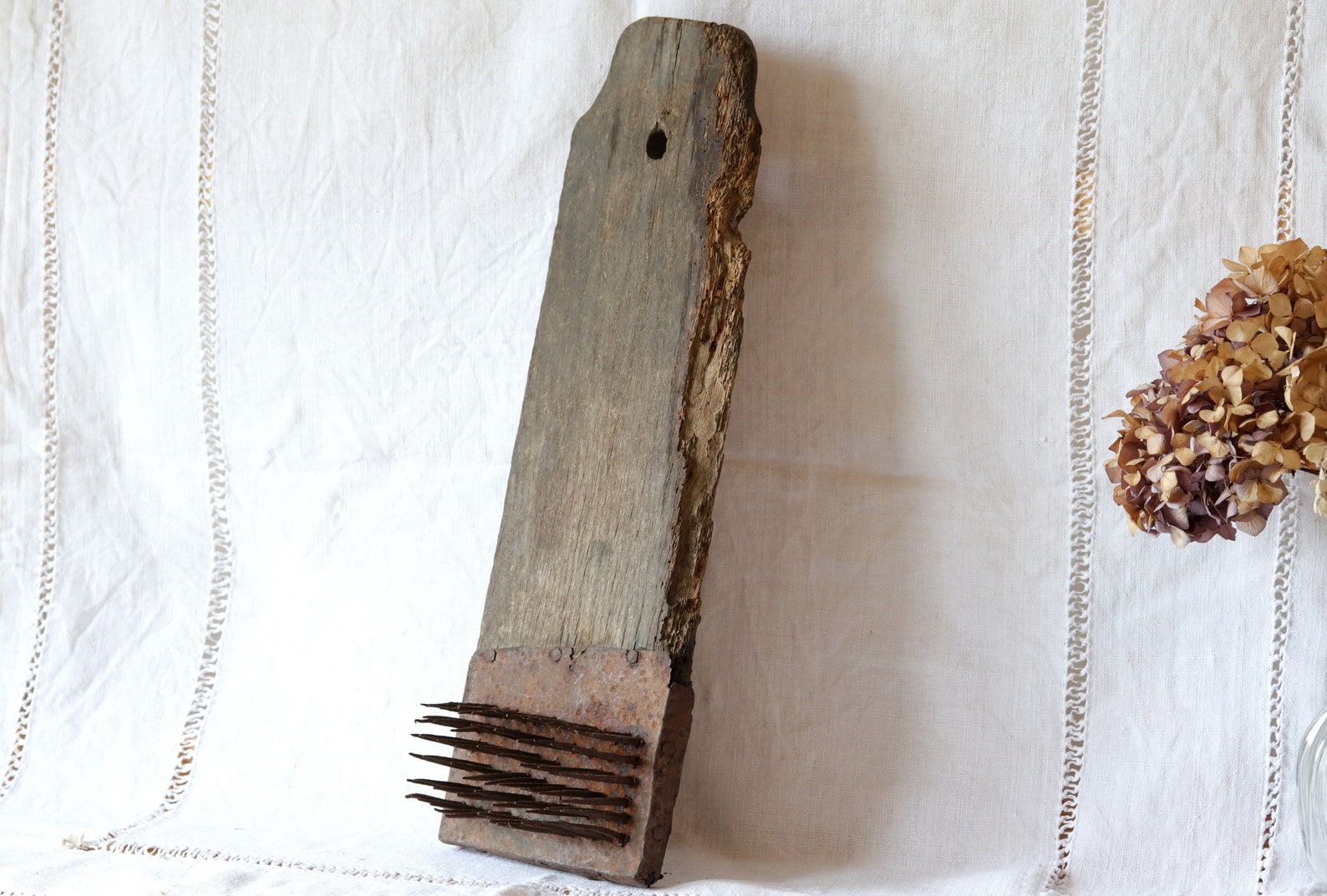 Rare Primitive Flax Hackle French Antique Wool Comb 1900s - Etsy