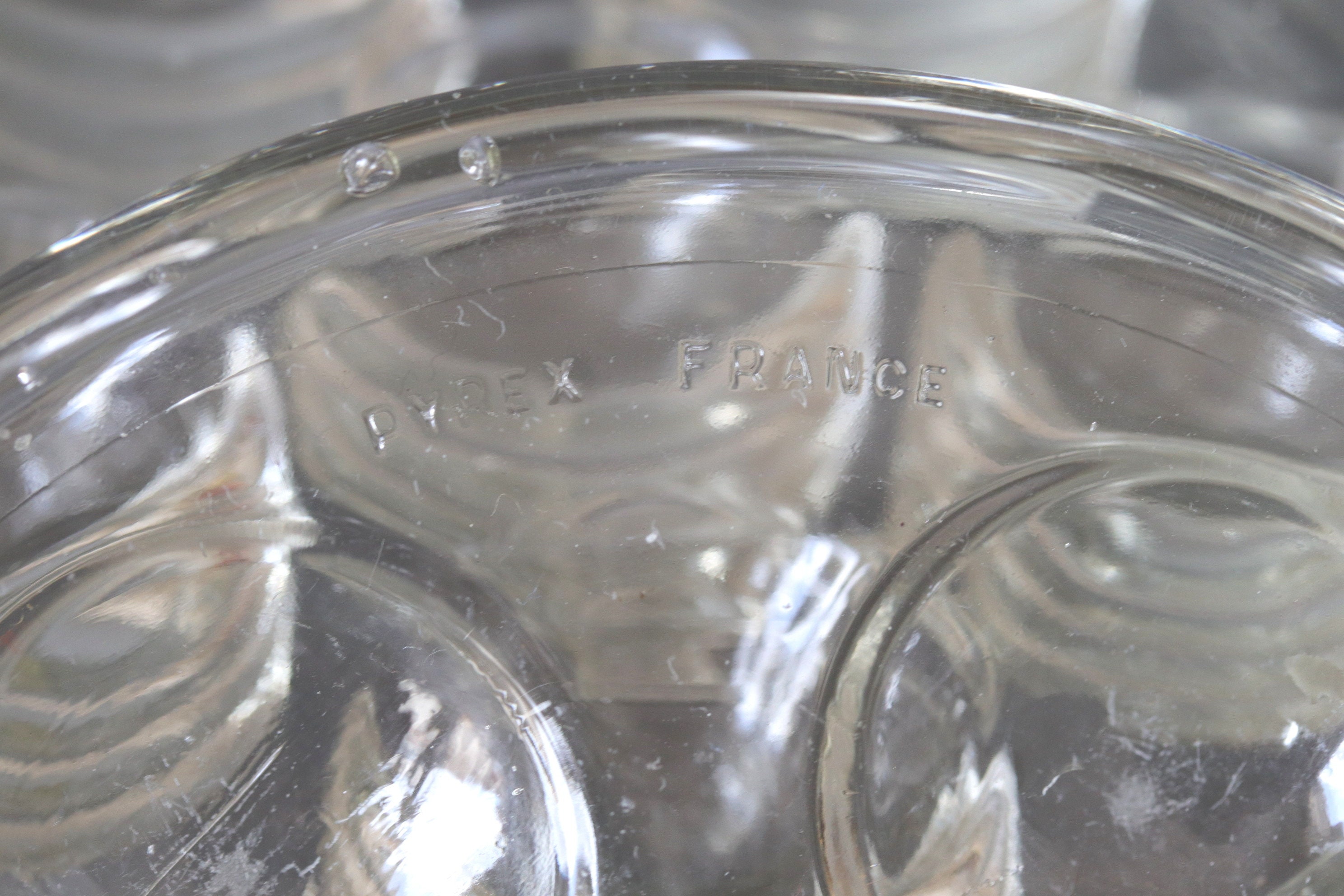 French Vintage Snail Pyrex Glass Round Plates 5 Temperd Glass | Etsy