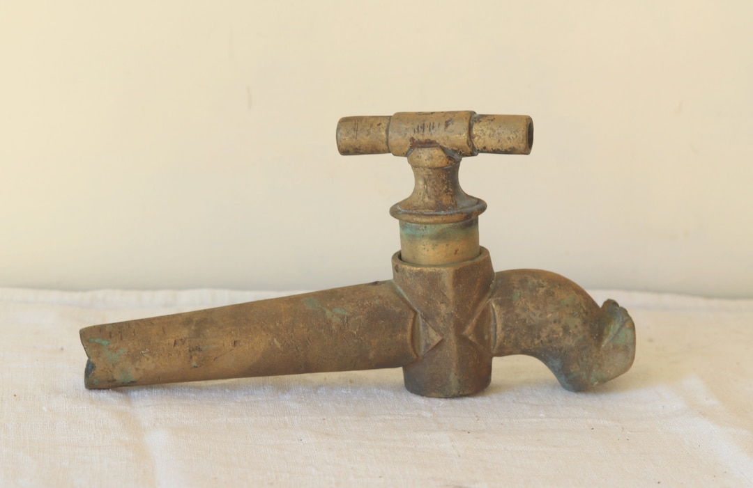 French Antique Bronze Wine Barrel Tap, 19th Century Fontain Faucet Tap ...