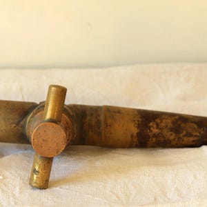 Antique French Bronze and Copper Fountain Faucet, 19th Century Wine ...