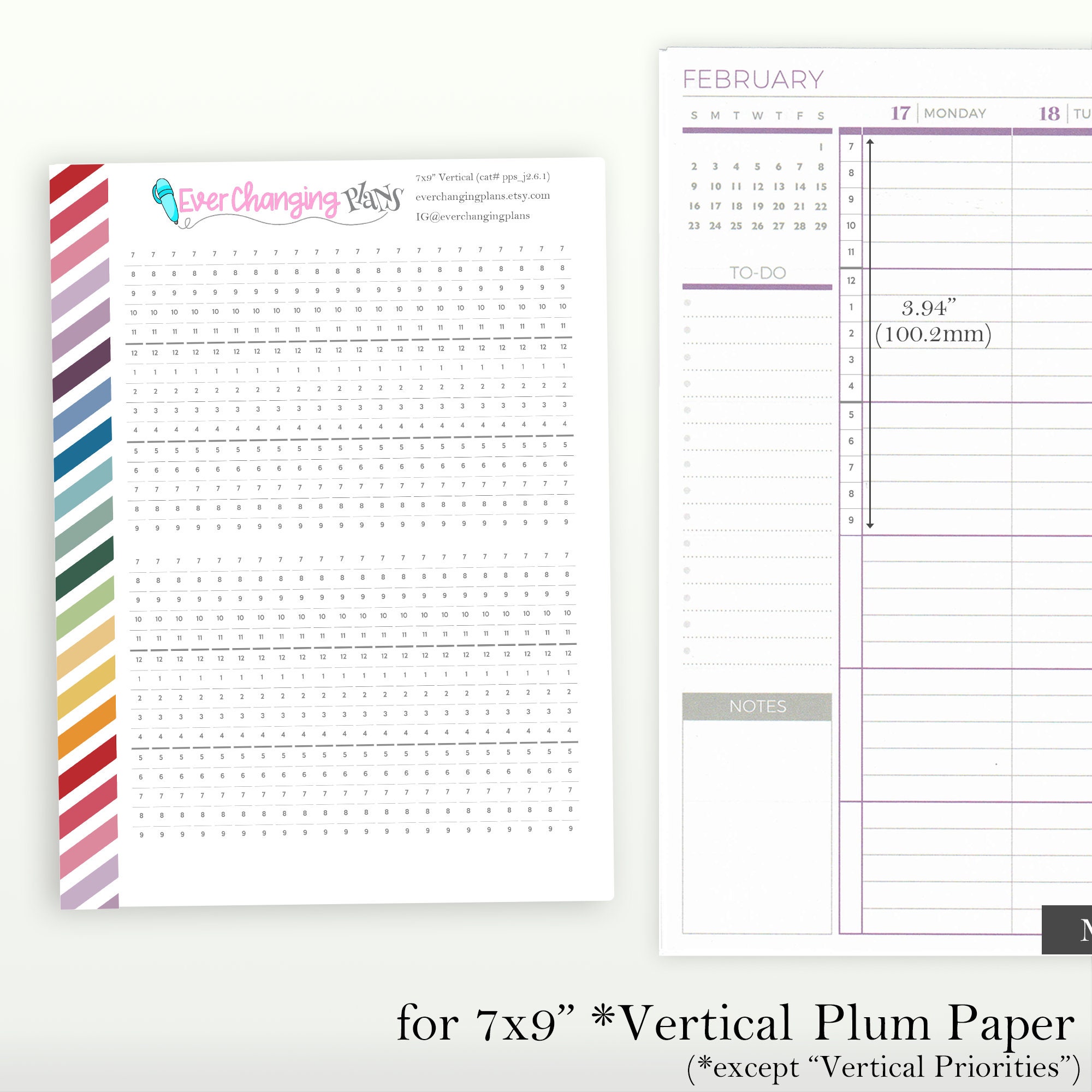Time Strips Planner Stickers for Plum Paper Planner - Time Stickers ...