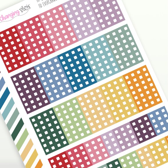 Checklist Daily Planner Stickers for Plum Paper Planner Plum | Etsy