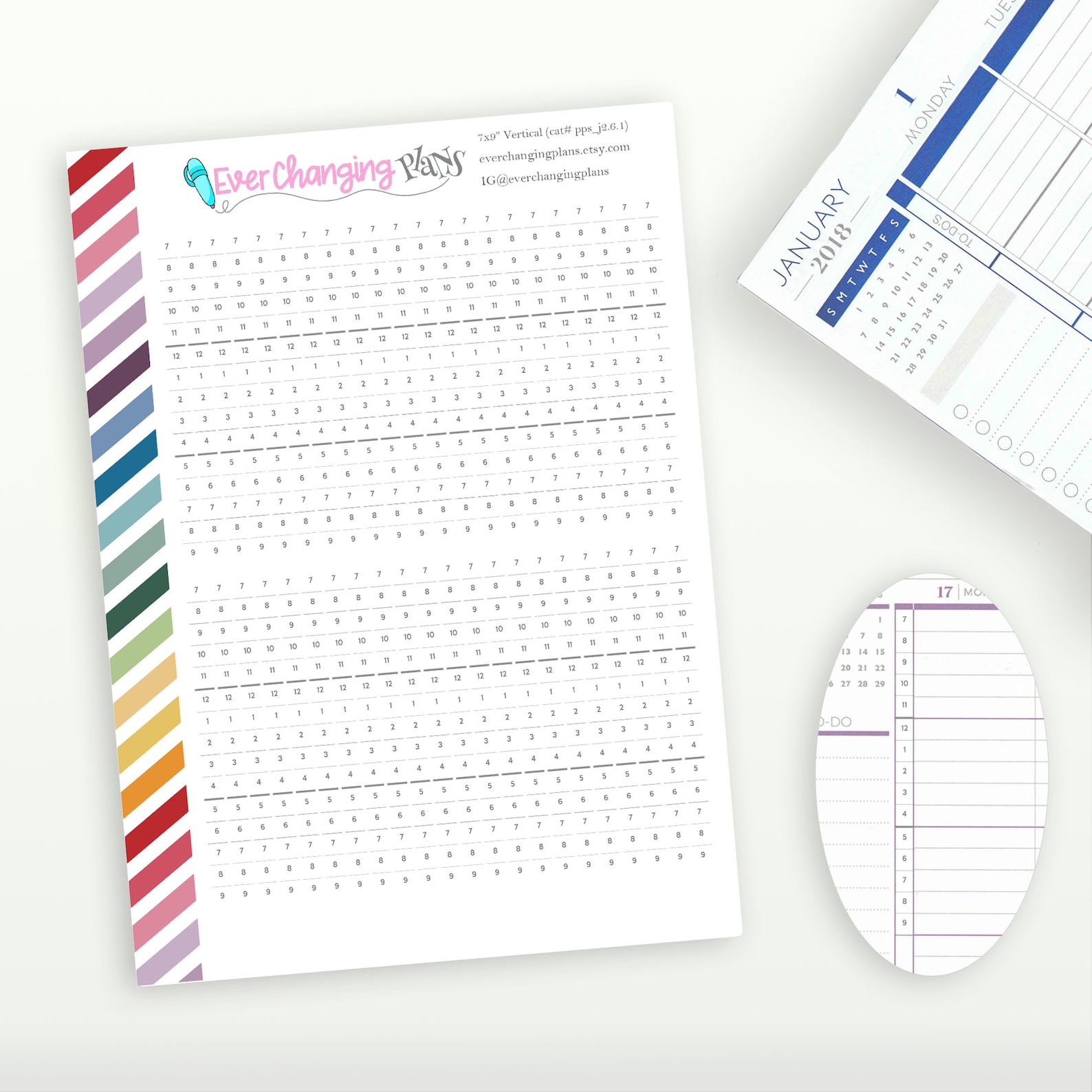 Time Strips Planner Stickers Vertical Priorities for Plum - Etsy