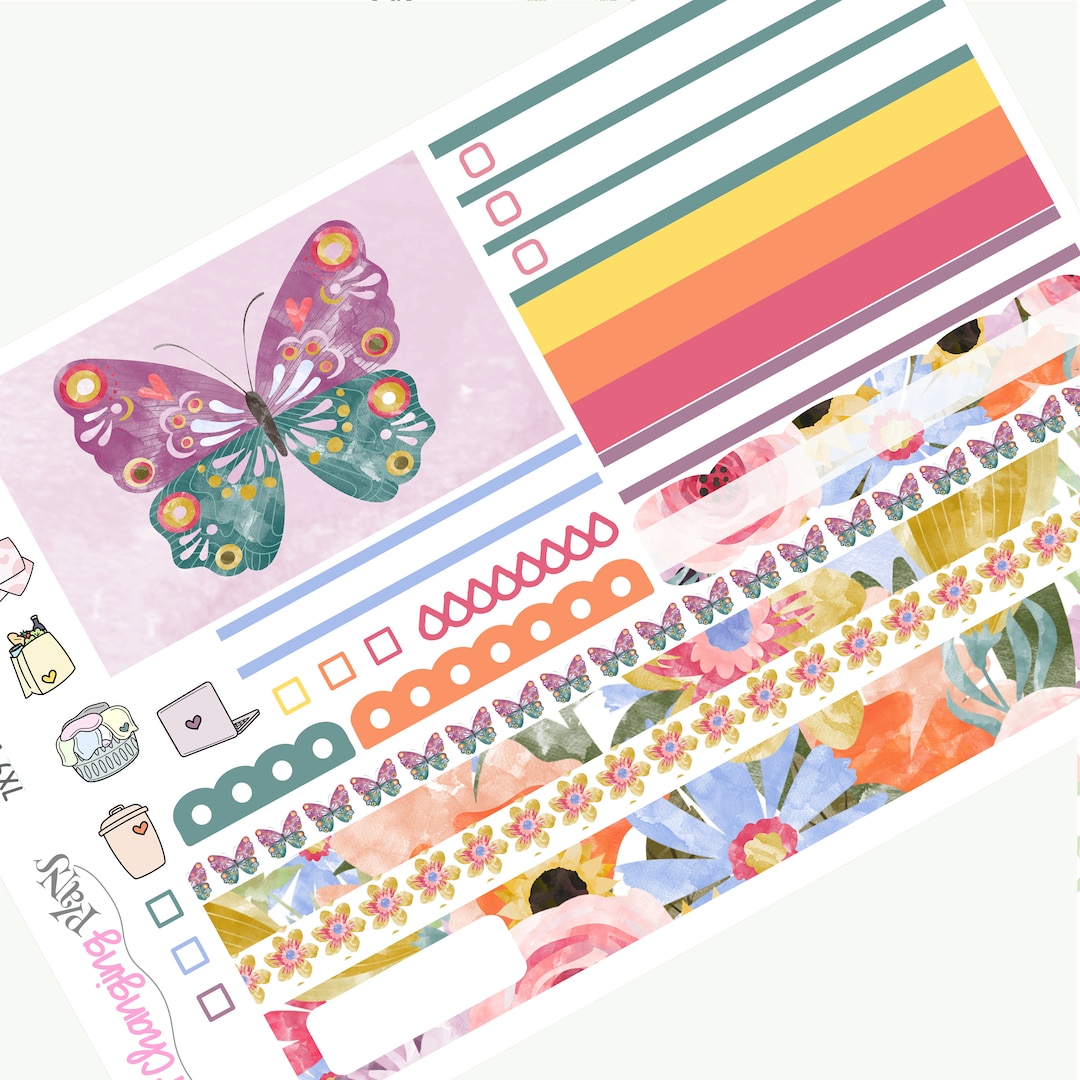 Flora Daily Plum Paper One Page - Spring Garden Daily Single Day Kit ...