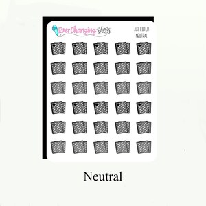 Air Filter Icon Planner Stickers for Plum Paper Planner - Change Filter ...