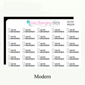 Doctor Appointment Icon Planner Stickers - Doctor Stickers - Plum Paper ...