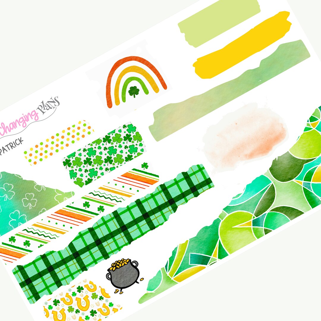 Patrick St Patrick's Day Planner Stickers - St Patricks Sticker - Large ...