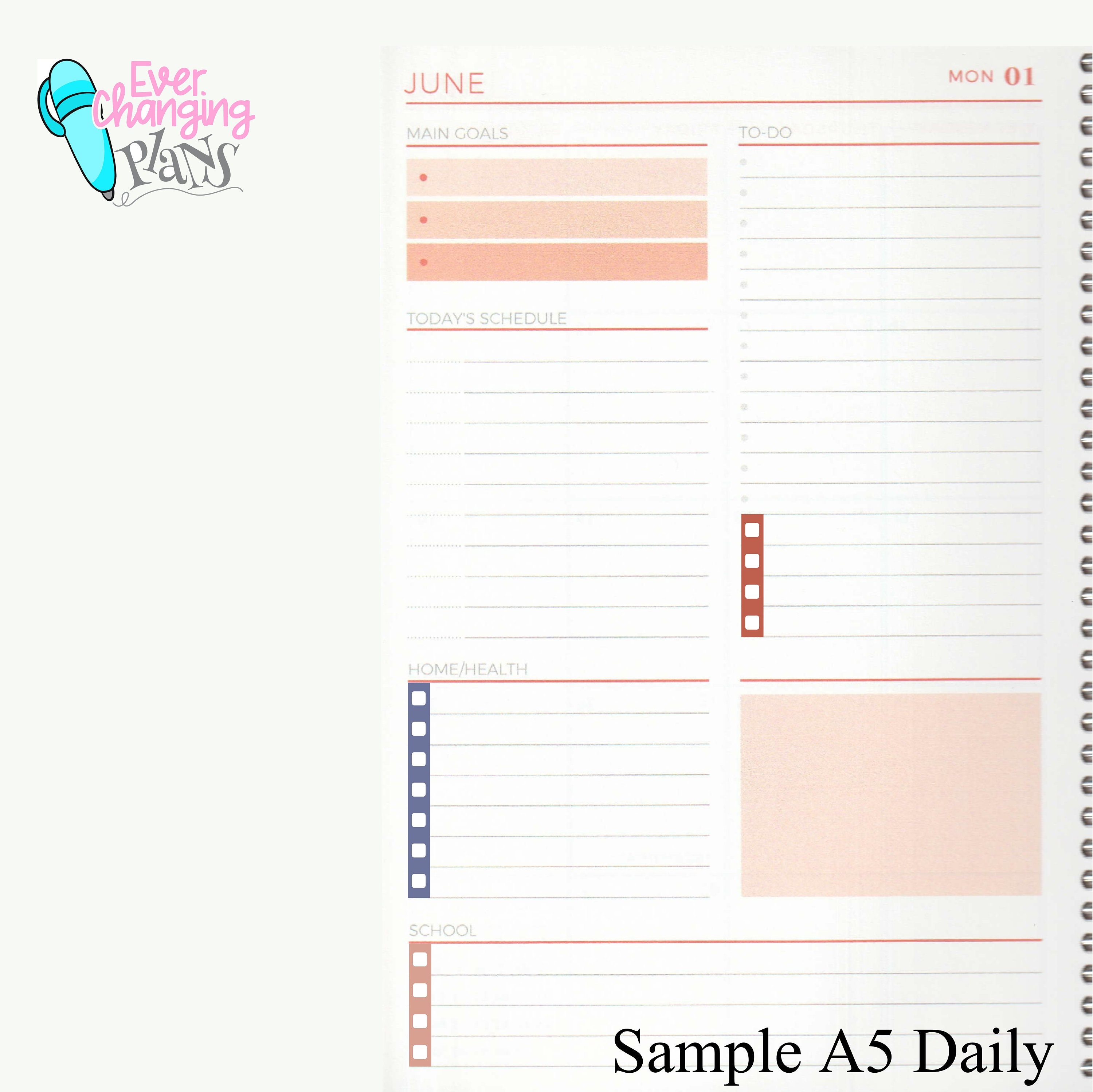 Checklist Daily Planner Stickers for Plum Paper Planner Plum | Etsy