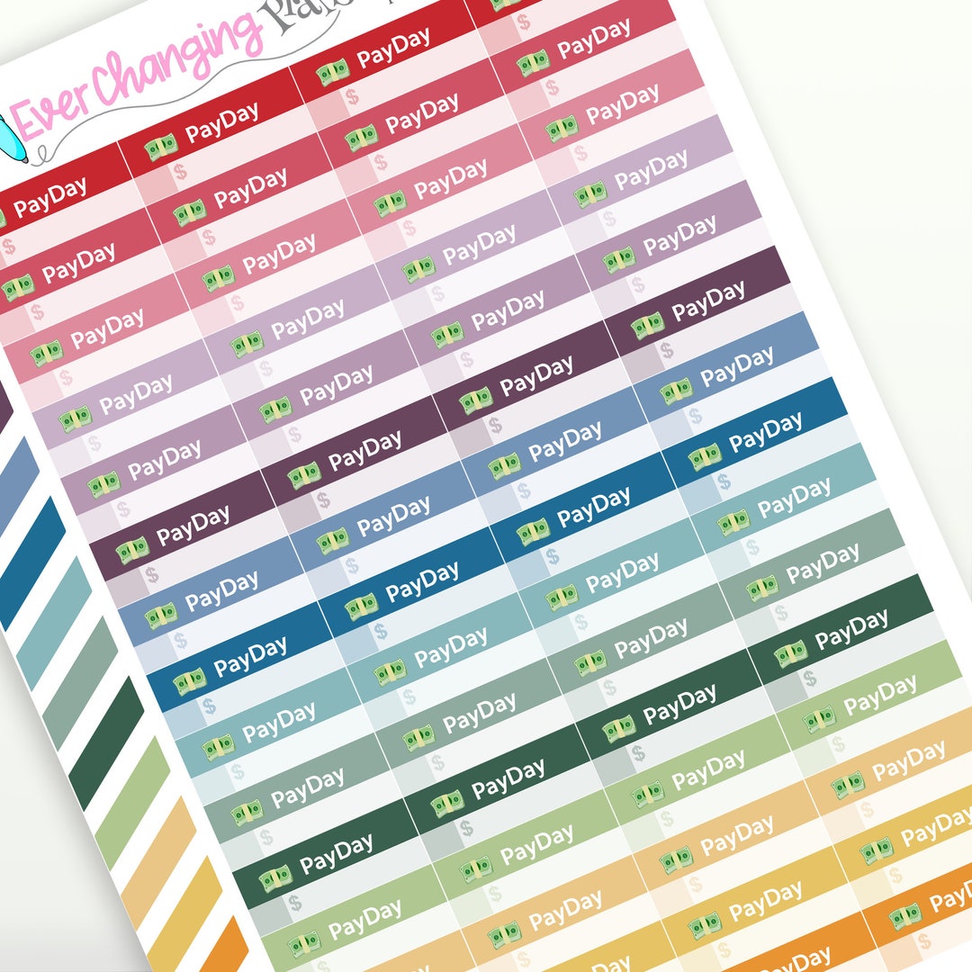 Pay Day Tracking Planner Stickers for Plum Paper Planner - Budget ...