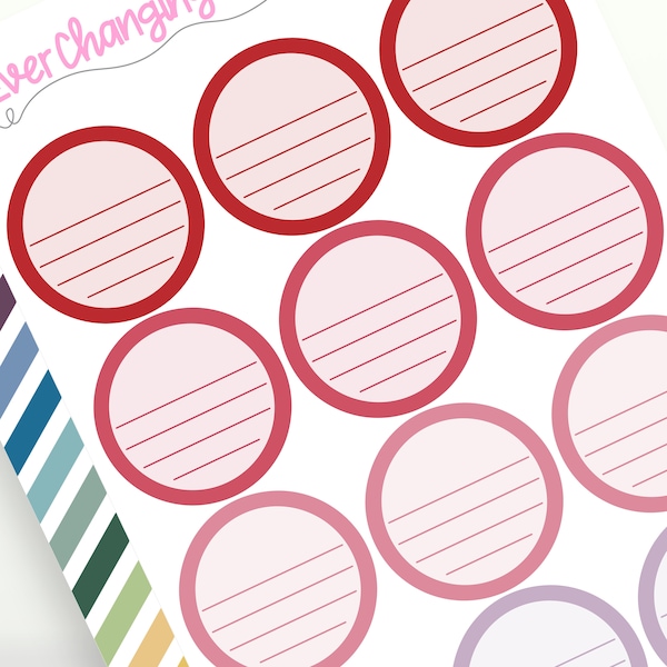 Plum Paper Planners Circle Highlight Stickers - Etsy