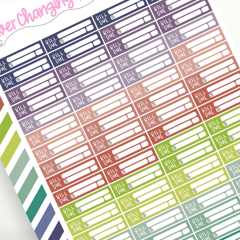 Bill Pay Stickers - Etsy