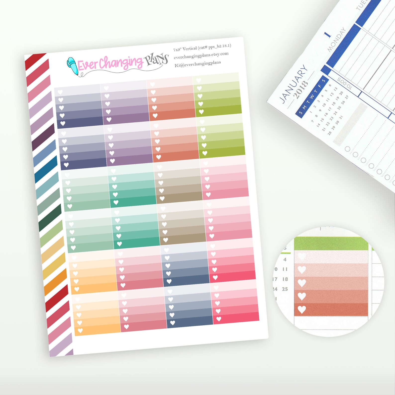 Full Box Checklist Stickers for Plum Paper Planners Weekly - Etsy