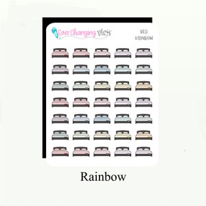 Bed Icon Planner Stickers for Plum Paper Planner - Sheets Stickers ...