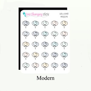Balloon Icon Planner Stickers for Plum Paper Planner - Birthday ...