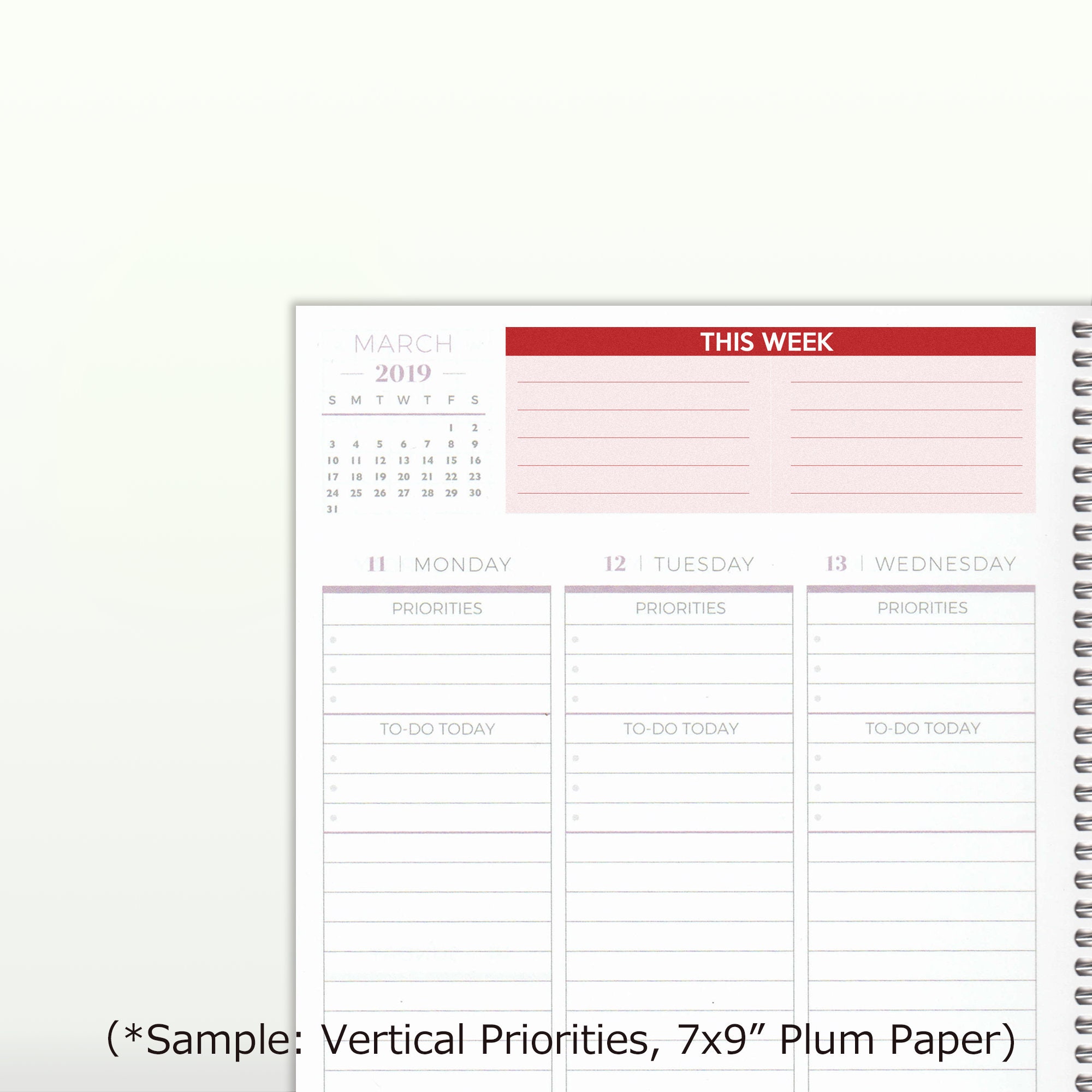 This Week Box Planner Stickers for Vertical Priorities Plum - Etsy