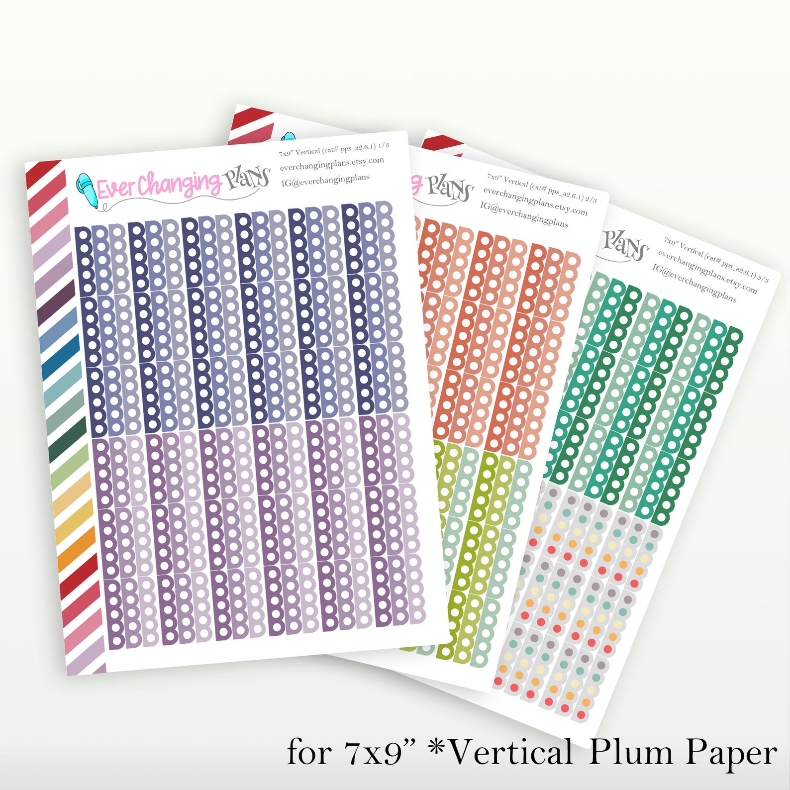 Checklist Planner Stickers for Plum Paper Planner - Checklist Strip ...