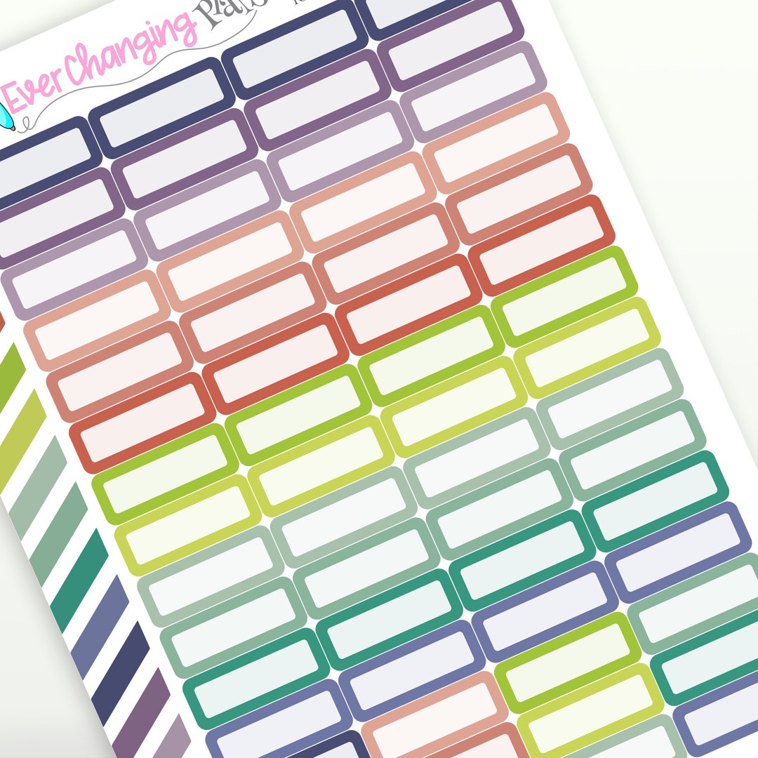 Quarter Box Label Stickers in Plum Colors - Plum Paper Planners - Plum ...