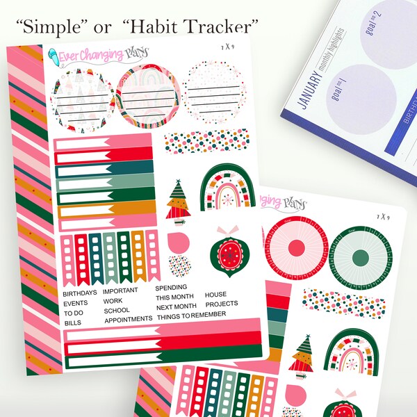 Plum Paper Highlight Stickers - Etsy