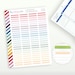 Single Line Mildliner Style Schedule Stickers for Plum Paper Planner ...
