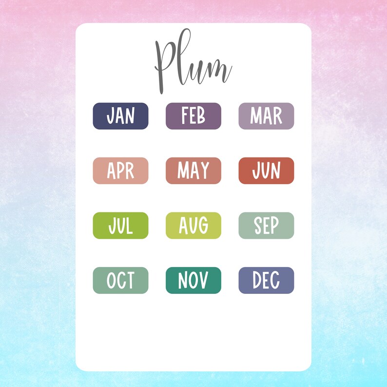 Custom Headers Plum Paper Vertical Layout Stickers - Modern Plum ...