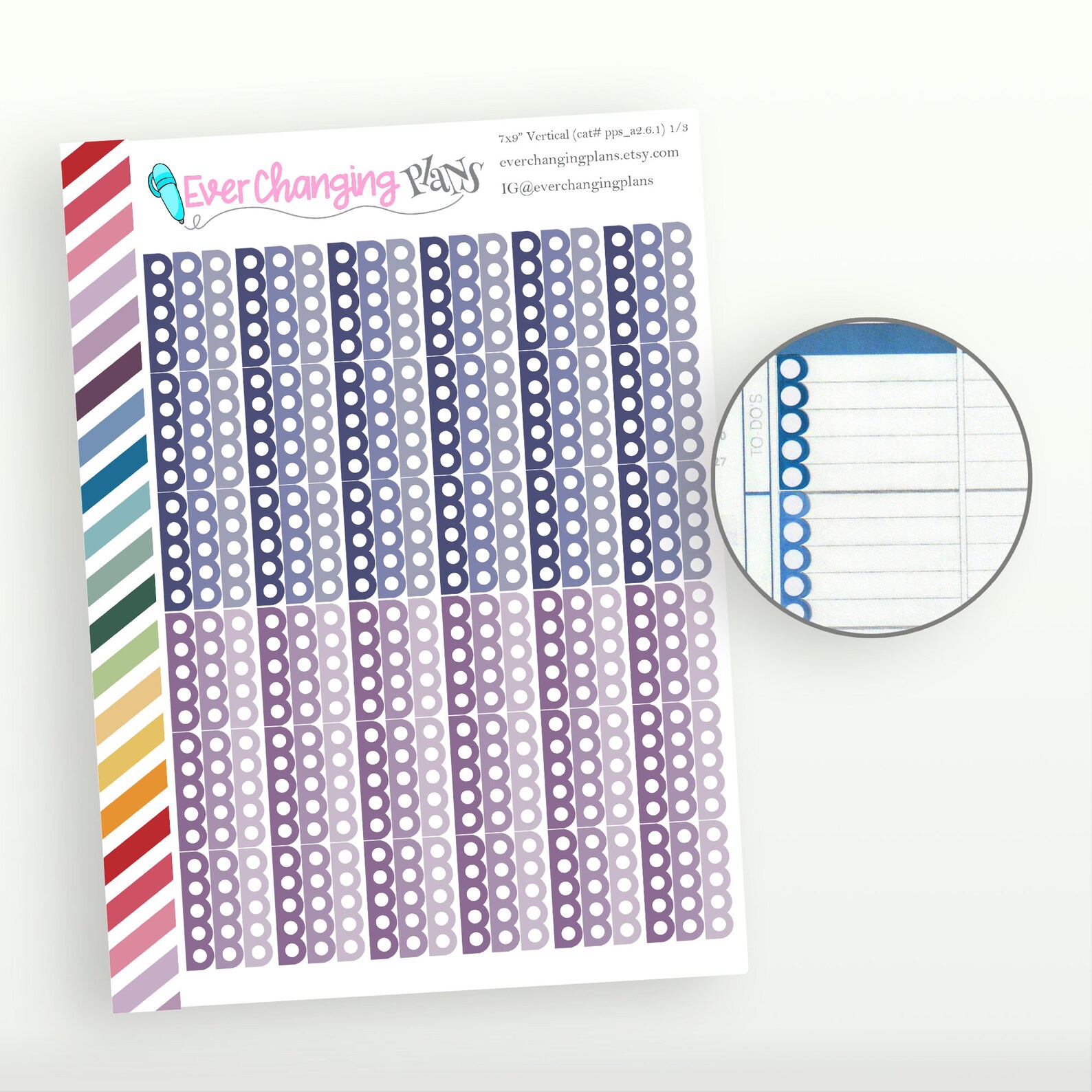Checklist Planner Stickers for Plum Paper Planner - Checklist Strip ...
