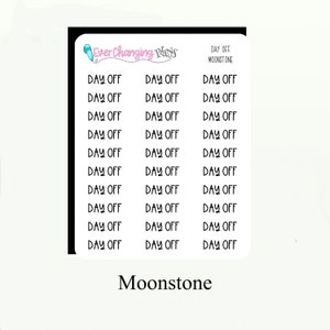 Day off Word Text Script Stickers - Typography Stickers - Header ...